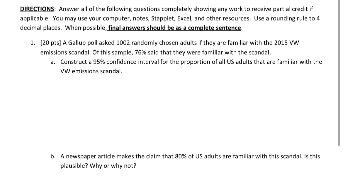 Solved DIRECTIONS: Answer all of the following questions | Chegg.com