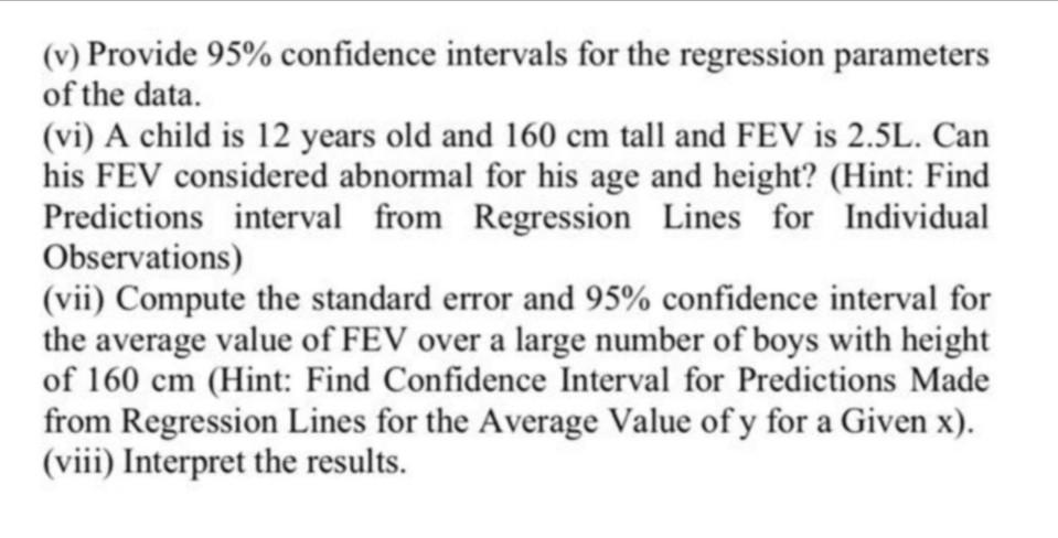 Solved Q. 1 Forced expiratory volume (FEV) is a standard | Chegg.com