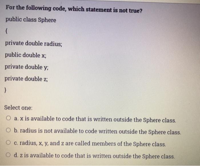 Solved Whatis wrong in the following code? class TempClass { | Chegg.com