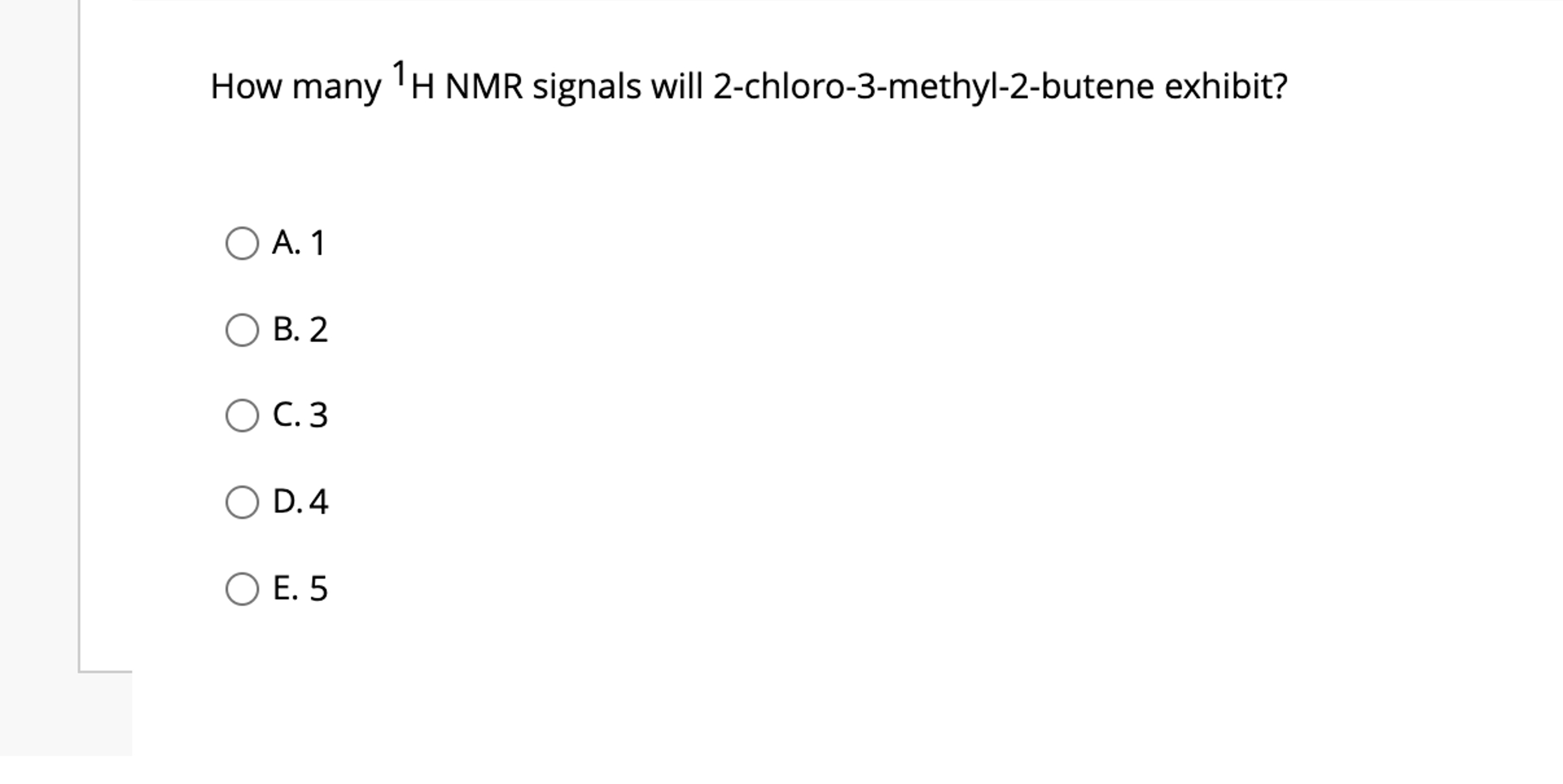 Solved How many ?(1) H NMR ﻿signals will | Chegg.com