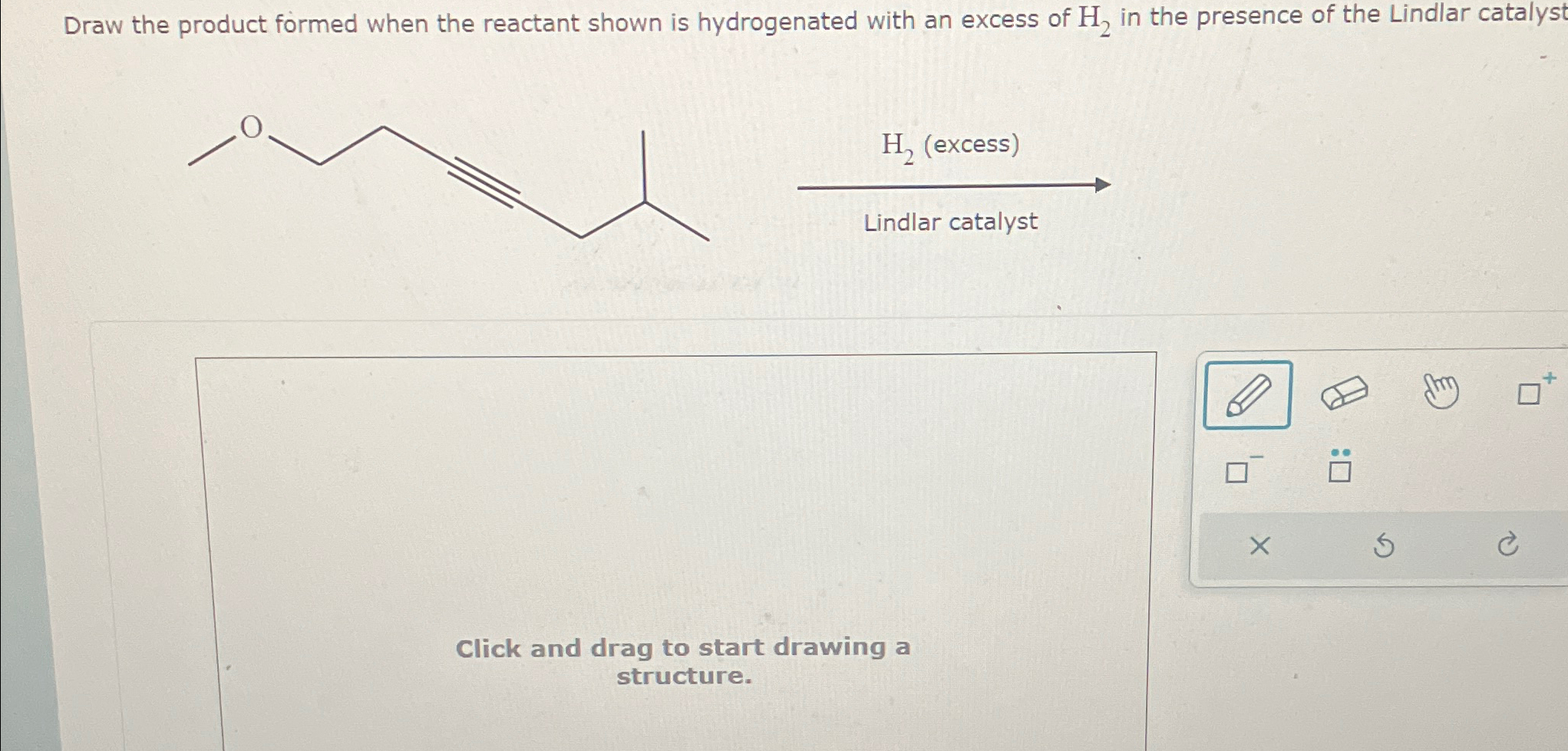 Solved Draw the product formed when the reactant shown is | Chegg.com