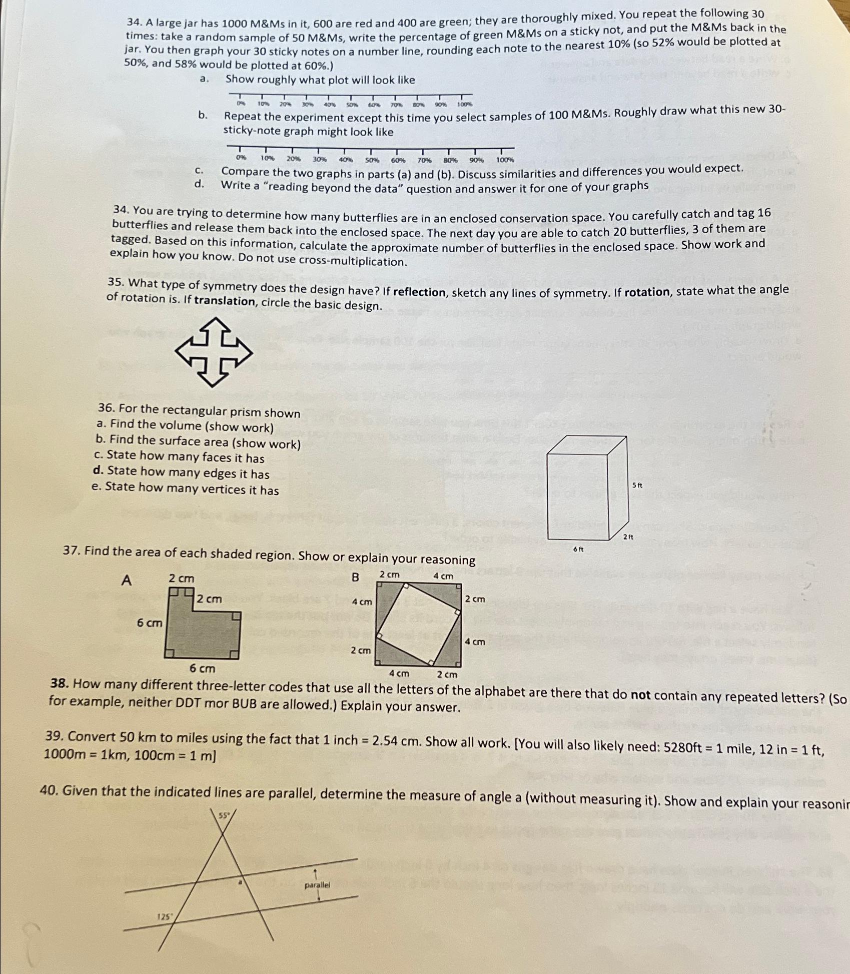 Solved A large jar has 1000 ﻿M&Ms in it, 600 ﻿are red and | Chegg.com