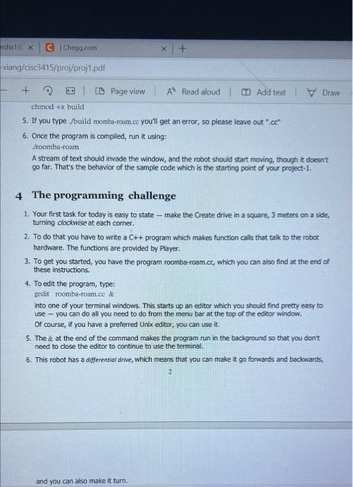 1 Description This project involves writing control | Chegg.com