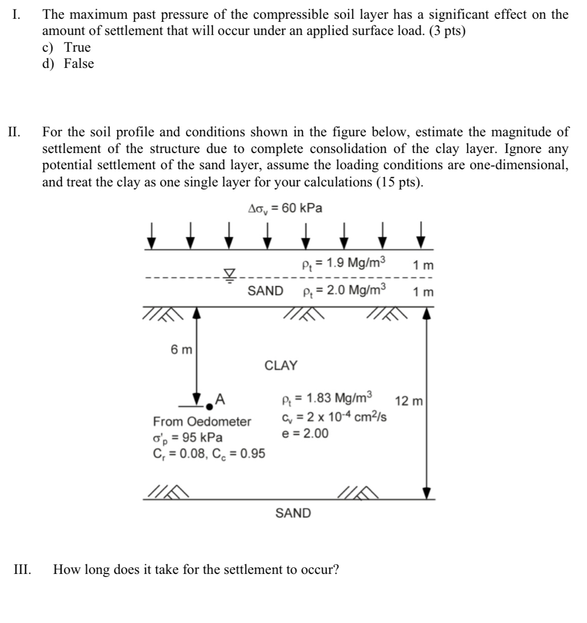 Solved I. The maximum past pressure of ﻿the compressible | Chegg.com