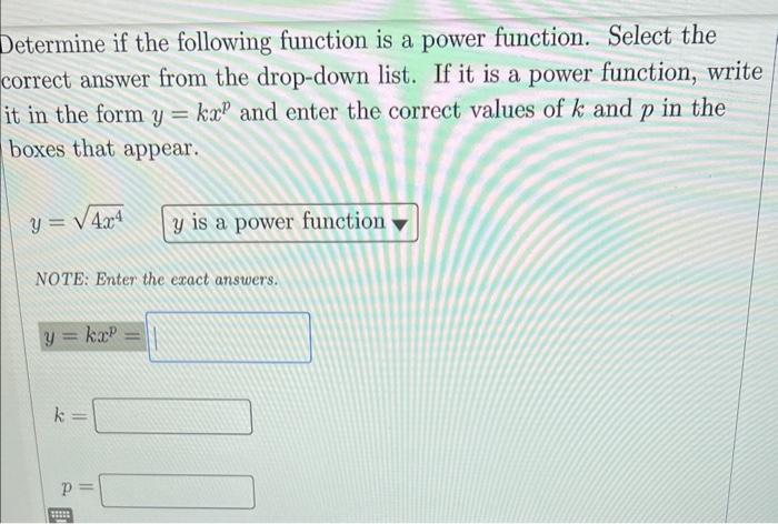 Solved Determine if the following function is a power | Chegg.com