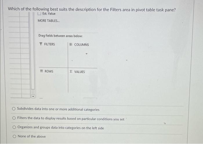 Solved Which Of The Following Best Suits The Description For Chegg
