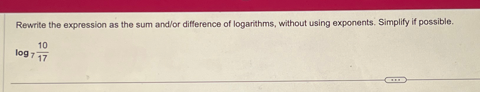 Solved Rewrite the expression as the sum and/or difference | Chegg.com