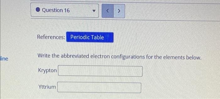 Solved Question 25 References: Periodic Table Determine | Chegg.com