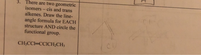 Solved 3. There are two geometric isomers - cis and trans | Chegg.com