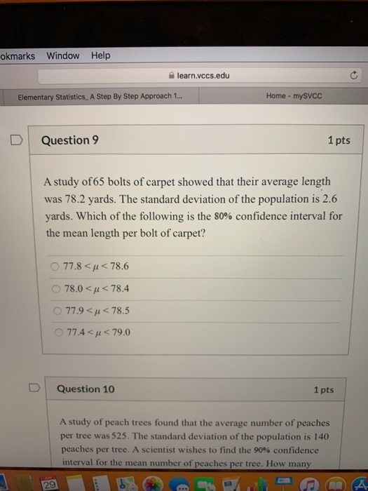 Solved okmarks Window Help learn.vccs.edu Home mySVCC | Chegg.com