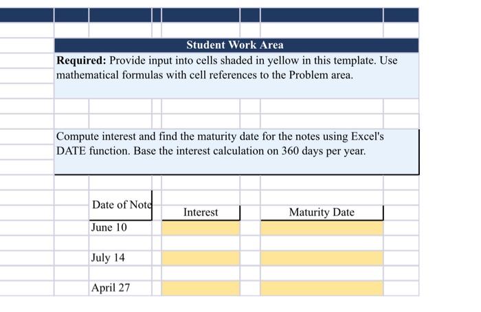 Solved Function: DATE; Formula: Add, Multiply, Divide; Cell | Chegg.com