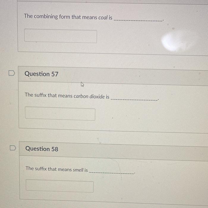 Solved The combining form that means lung or air is Question | Chegg.com