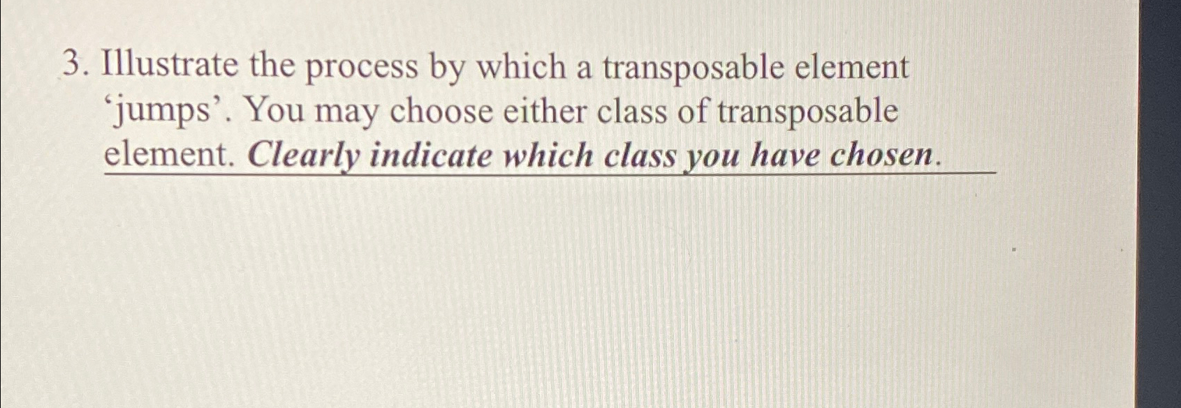 Solved Illustrate the process by which a transposable | Chegg.com