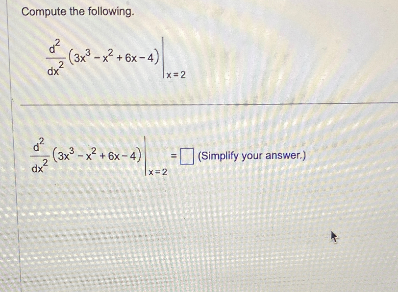 Solved Compute the | Chegg.com
