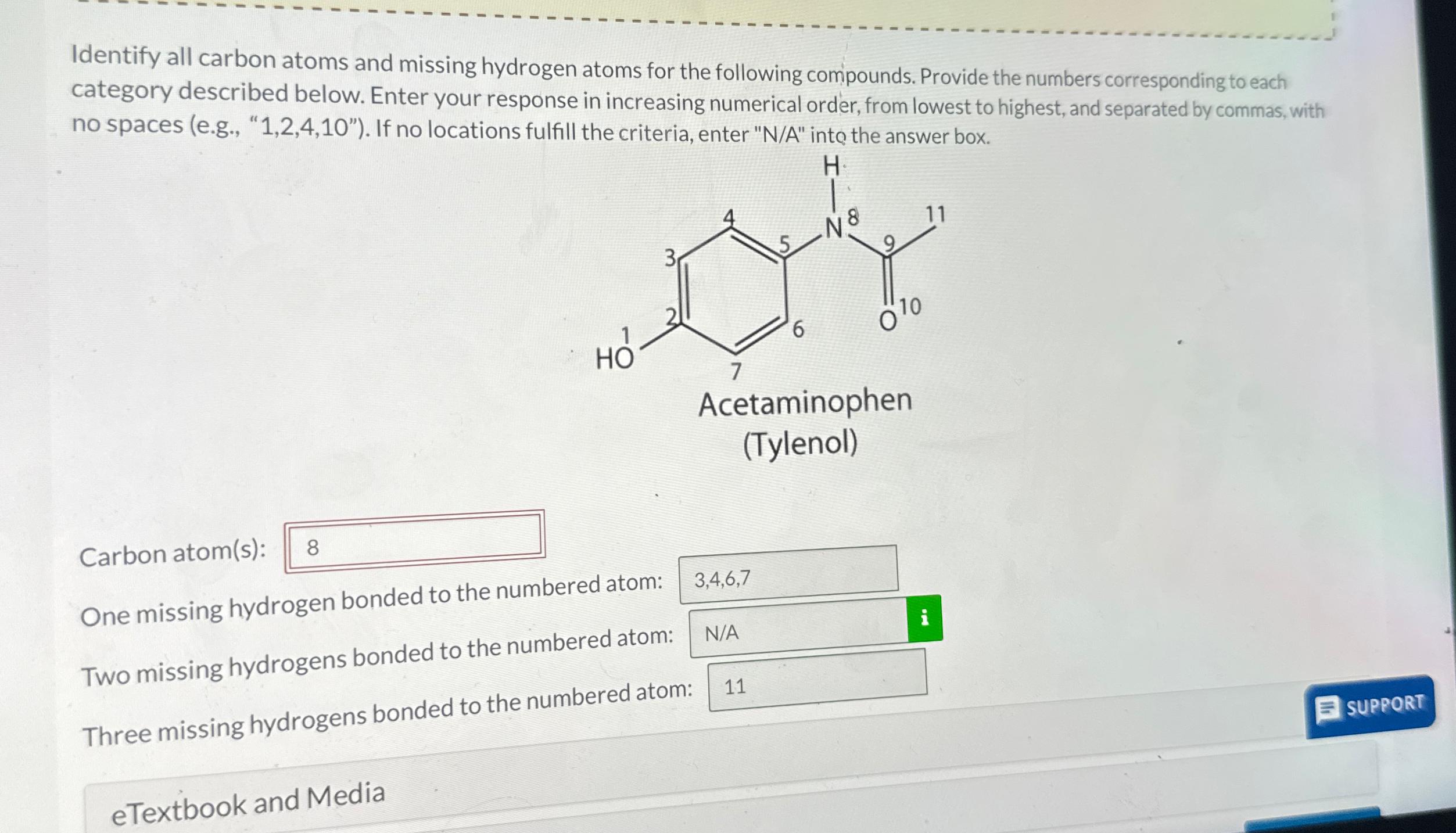 Solved Identify all carbon atoms and missing hydrogen atoms | Chegg.com