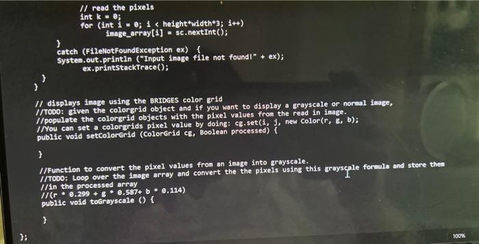 Solved 1/ accessors //TODO: get width accessor pub1ic int | Chegg.com