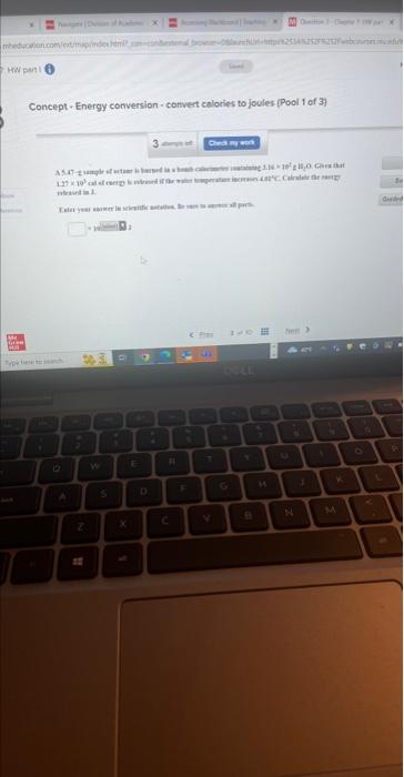 1.17×103 cal ef taed intrevis in 1 | Chegg.com