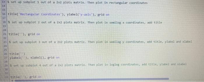 Solved Create Appropriate X And Y Arrays To Use In Plotting 