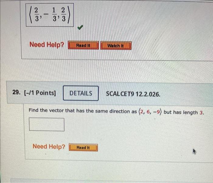 Solved (32,−31,32 SCALCET9 12.2.026. Find the vector that | Chegg.com
