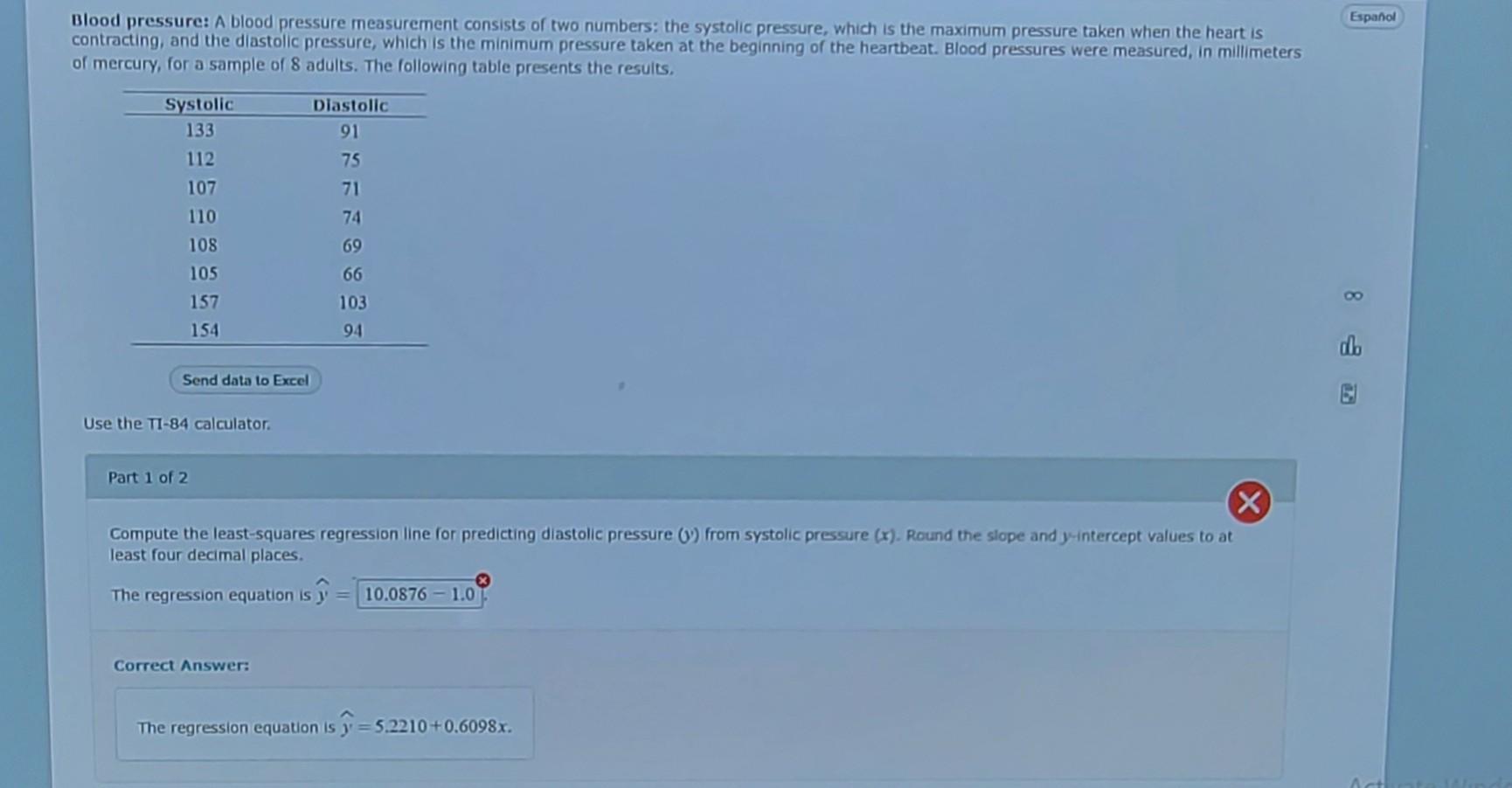 Solved Compute the least-squares regression line for | Chegg.com