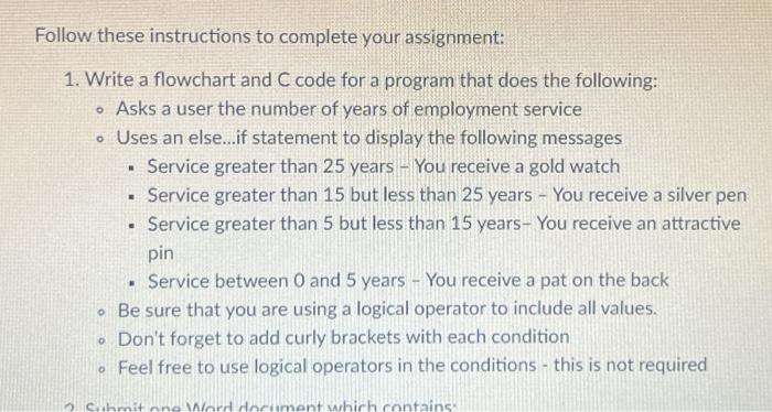 Solved Follow these instructions to complete your | Chegg.com