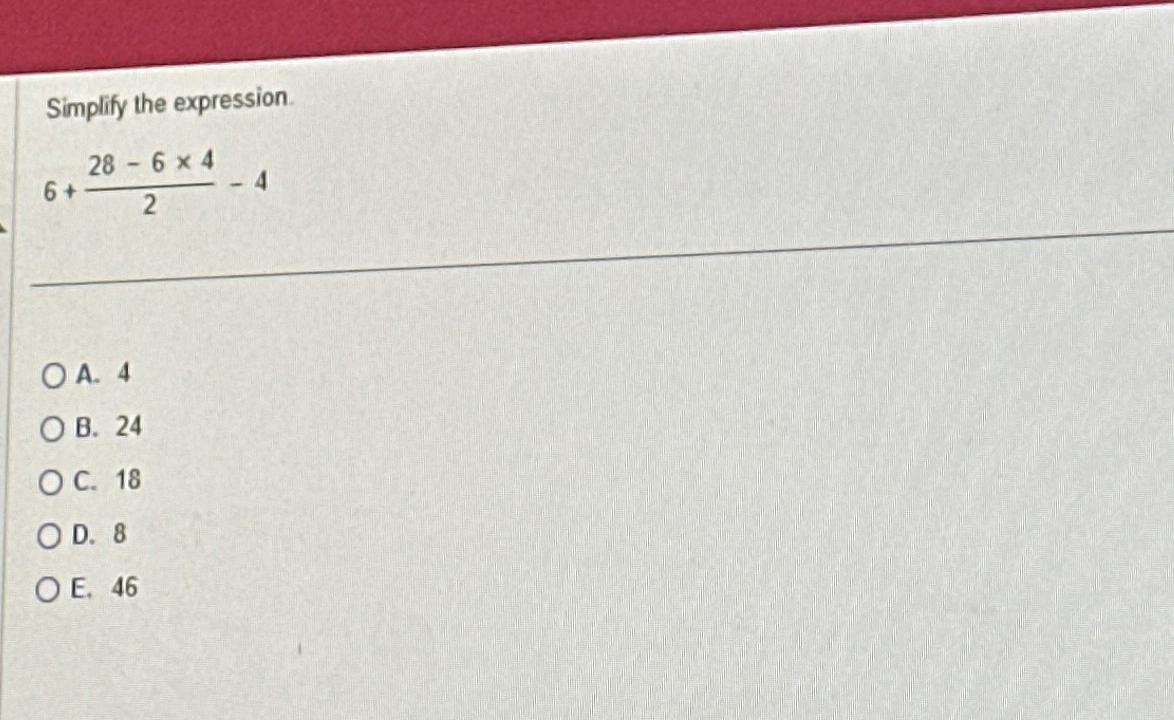 Solved Simplify the | Chegg.com