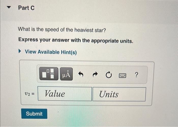 Solved The two stars in a binary star system have masses | Chegg.com