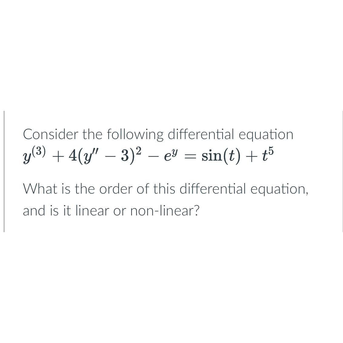 Solved Consider the following differential | Chegg.com