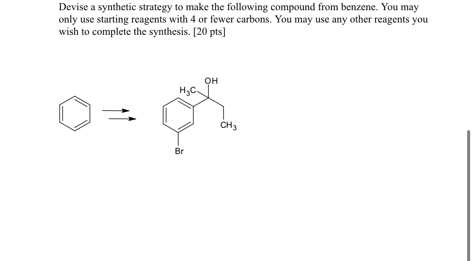 Solved Devise a synthetic strategy to make the following | Chegg.com