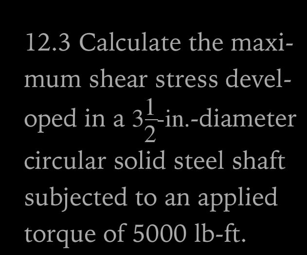Solved 12.2 Determine the inter- nal resisting torque in the | Chegg.com