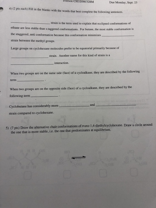 Solved Iverson CH320M/328M Due Monday, Sept. 23 4) (2 pts | Chegg.com Solved Iverson CH320M/328M Due Monday, Sept. 23 4) (2 pts | Chegg.com