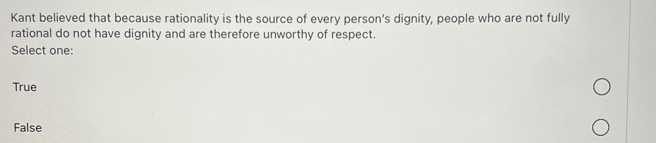 Kant believed that because rationality is the source | Chegg.com