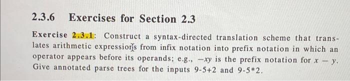 Solved 2.3.6 Exercises for Section 2.3 Exercise 2.3.1: | Chegg.com