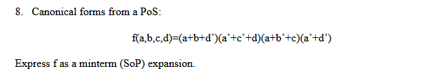 Solved Canonical forms from a | Chegg.com