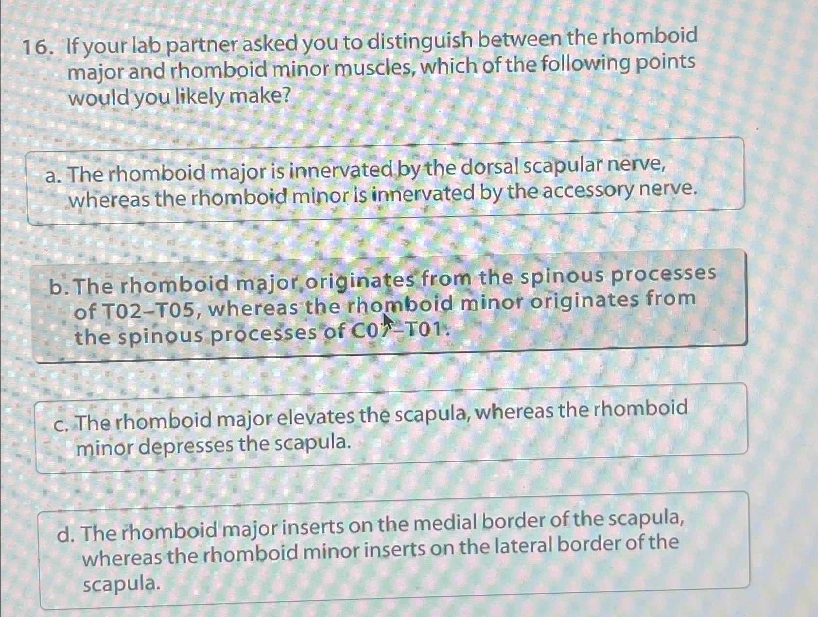 Solved If your lab partner asked you to distinguish between | Chegg.com