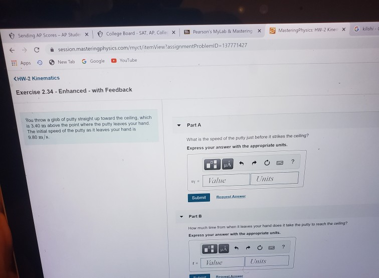 Solved G kilishi Pearson's MyLab & Mastering X CO College | Chegg.com