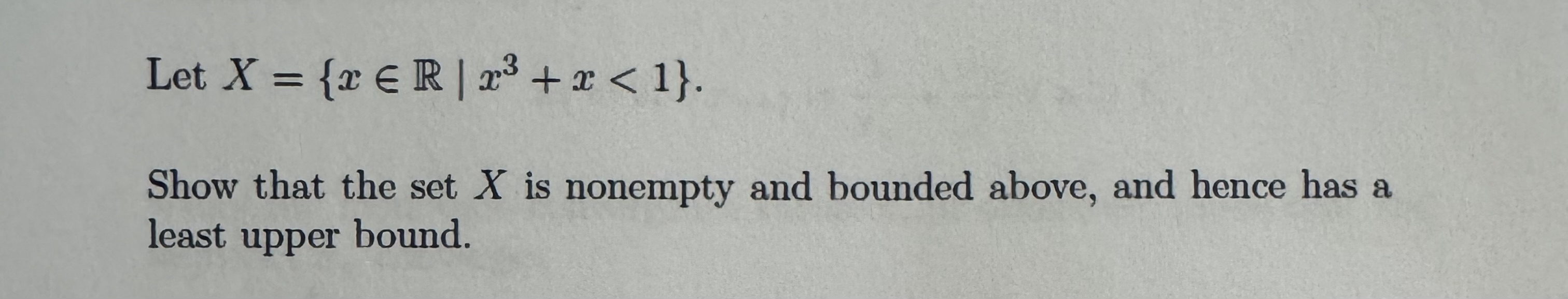 Solved by an EXPERT Let x={xinR|x3+x