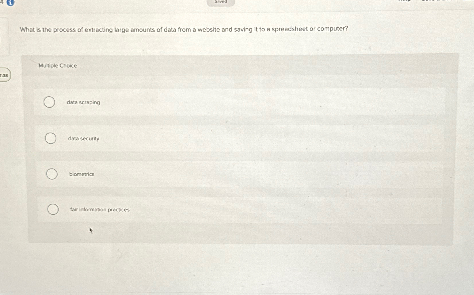 Solved SavedWhat is the process of extracting large amounts | Chegg.com