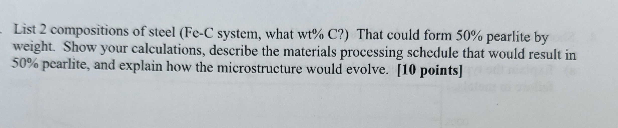 Solved by an EXPERT List 2 ﻿compositions of steel ( Fe-C ﻿system, what | Chegg.com