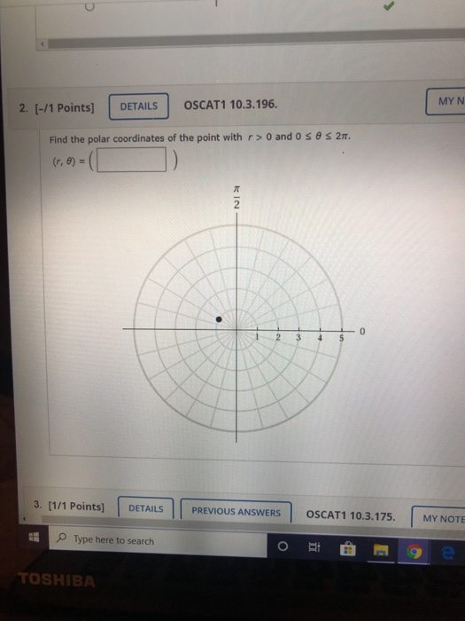Solved MYN 2. [-/1 Points) DETAILS OSCAT1 10.3.196. Find the | Chegg.com Solved MYN 2. [-/1 Points) DETAILS OSCAT1 10.3.196. Find the | Chegg.com