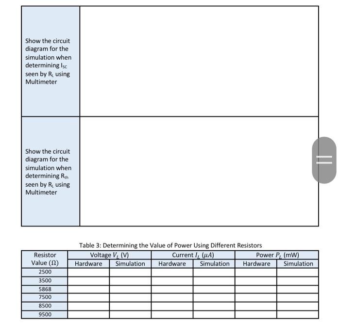 Solved Build the following circuit and fill the tables shown | Chegg.com