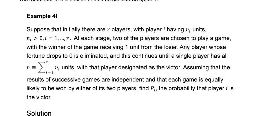 Solved Example 41 Suppose that initially there are r | Chegg.com