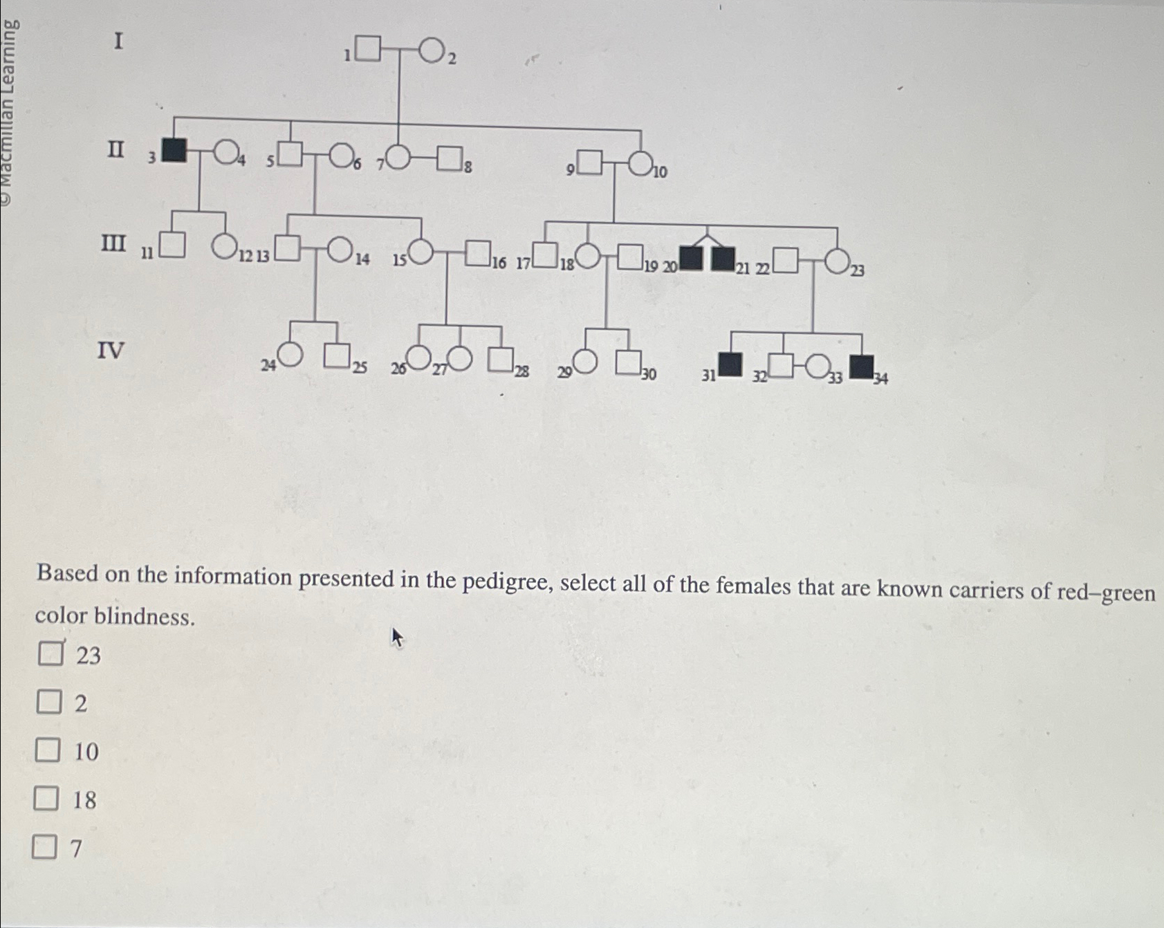 Solved Red-green color blindness is an x linked recssive | Chegg.com