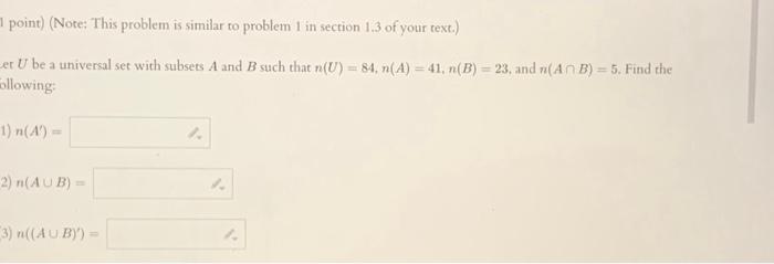 Solved 1 point) (Note: This problem is similar to problem 1 | Chegg.com
