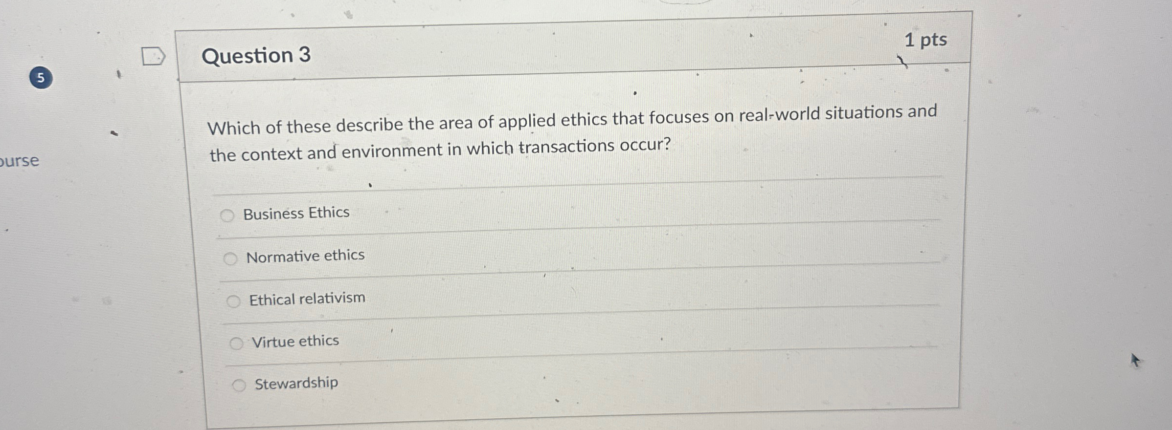 Solved Question 31 ﻿ptsWhich of these describe the area of | Chegg.com