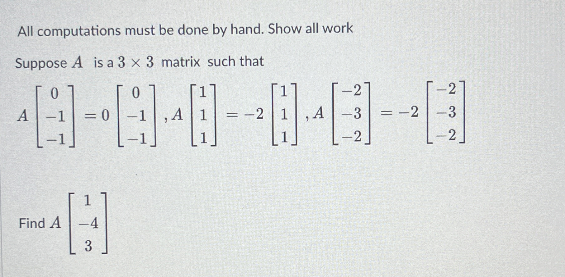 Solved How can I figure out All computations must be done by | Chegg.com