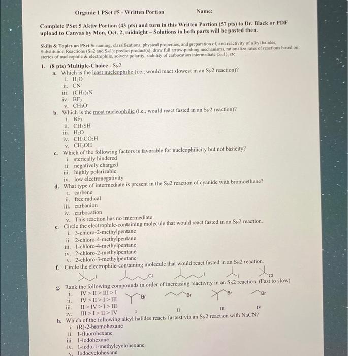 Solved Complete PSet 5 Aktiv Portion ( 43 pts) and turn in | Chegg.com