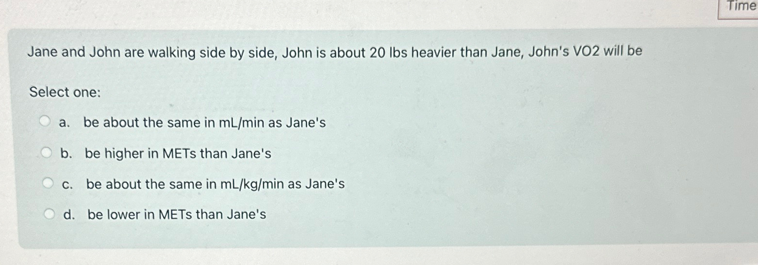 Solved Jane and John are walking side by side, John is about | Chegg.com