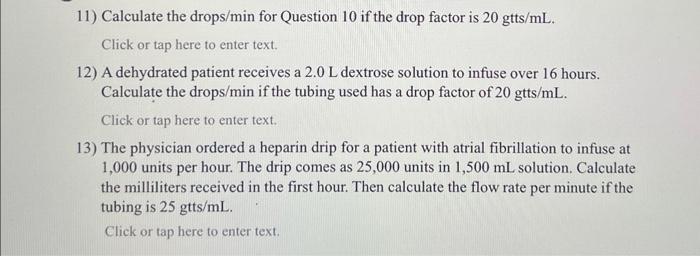 Solved 1) A physician ordered 40 units of heparin. Calculate | Chegg.com