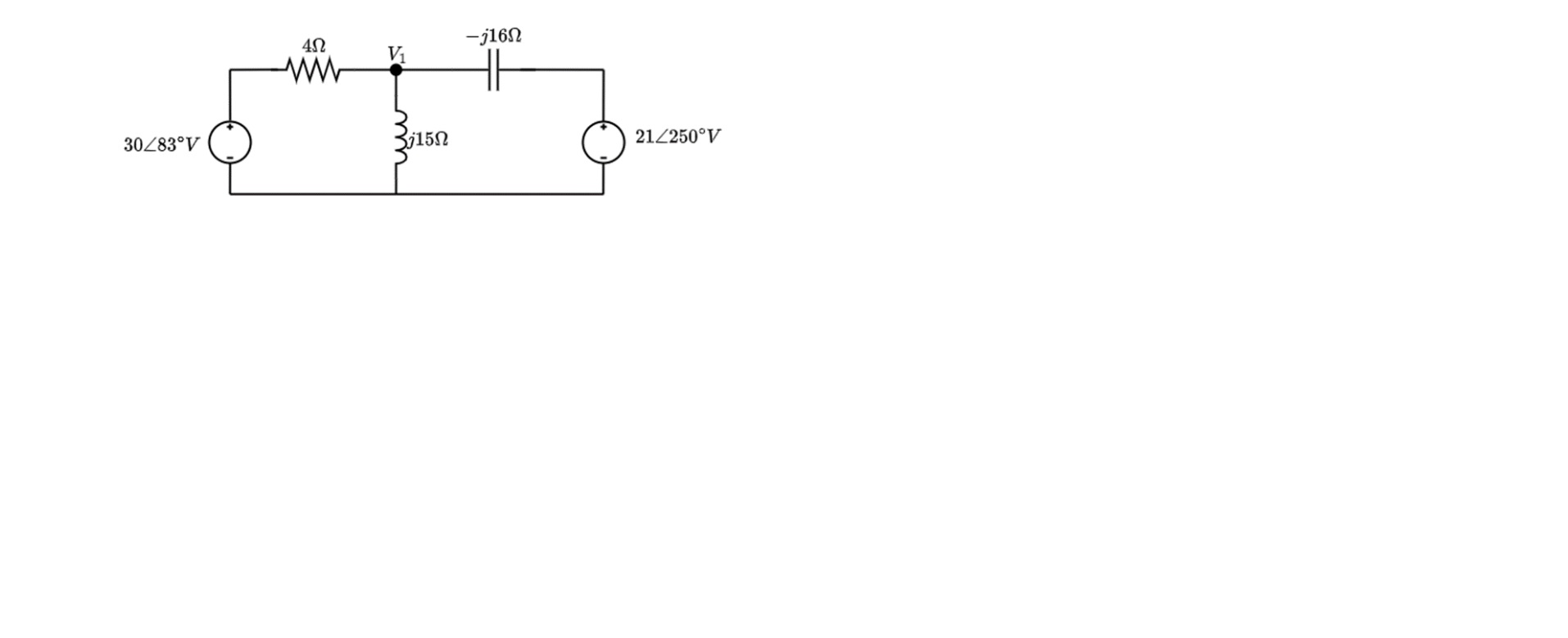 Solved Solve For The Node Voltage V1 In The Circuit Give 5410